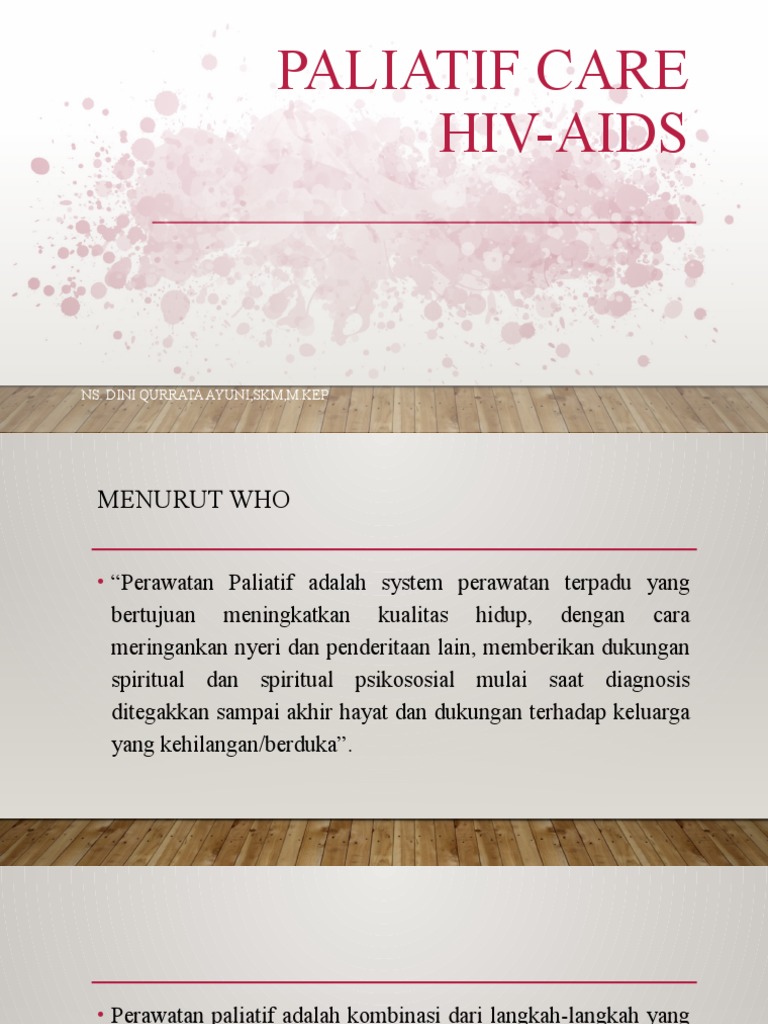 Perawatan Paliatif untuk Pasien HIV/AIDS | PDF