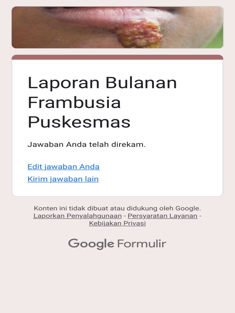 Kebijakan dan Laporan Puskesmas Frambusia | PDF | Bisnis