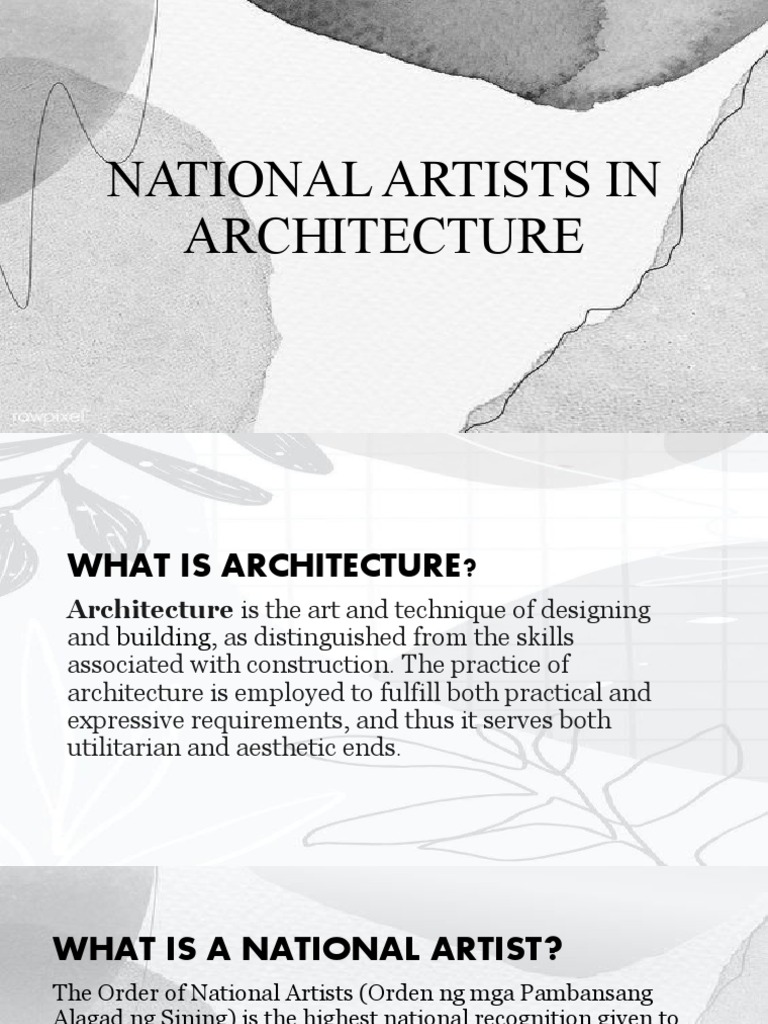 National Artists in Architecture | PDF | Philippines