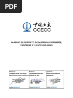 PLAN DE MANEJO DE AREAS AUXILIARES - PUENTE LIRCAY - Rev 01 | PDF | Residuos | Materiales
