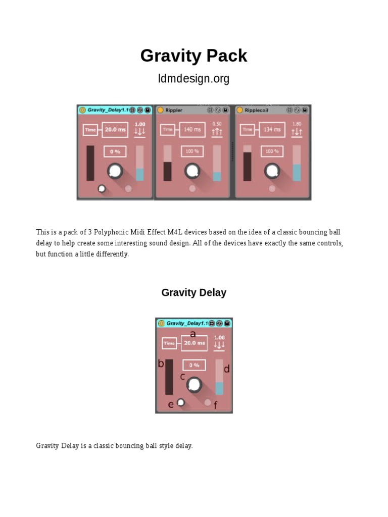 Gravity Pack | PDF