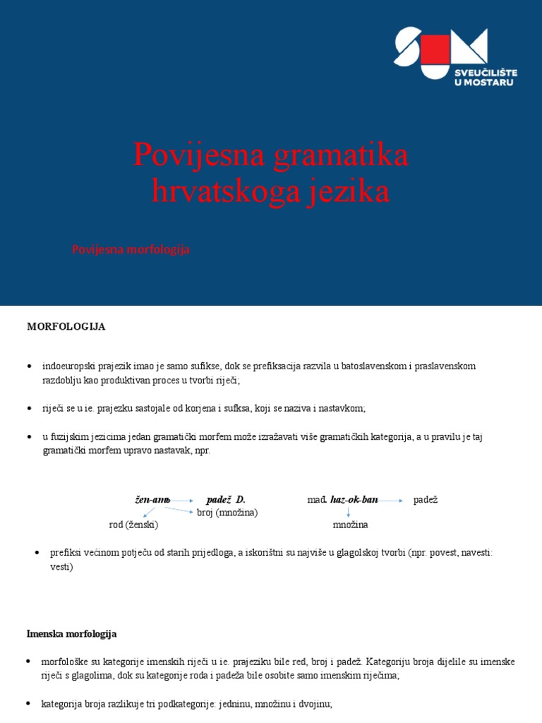 4 Povijesna Morfologija | PDF