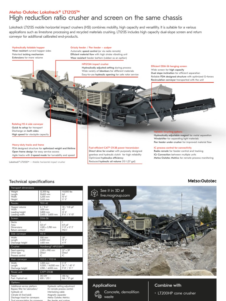 Mo Lokotrack lt1213s 4298 02 22 en Agg Hires 1 | PDF | Manufactured ...