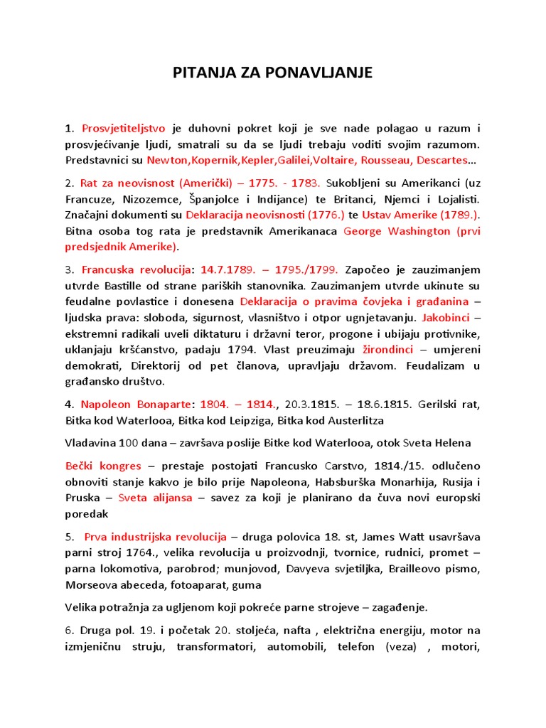 Povijest Ispit | PDF