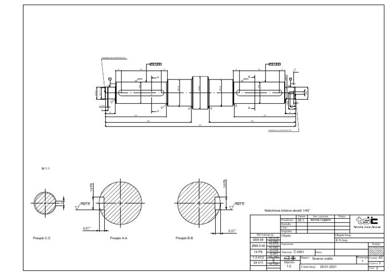 Vratilo Elementi-Strojeva | PDF