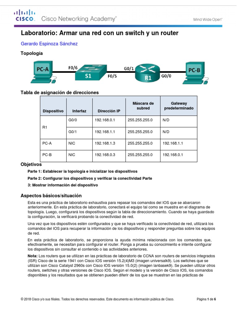 Building A Switch and Router Network-PRACTICA-REPASO-RC | Descargar gratis PDF | Enrutador ...