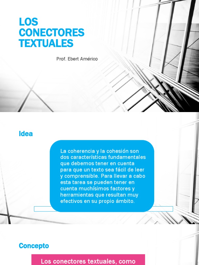 Los Conectores Textuales | PDF