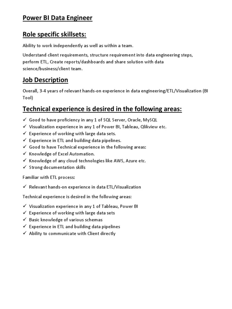 Job Descriptions For Top Companies | PDF | Data | Information Retrieval