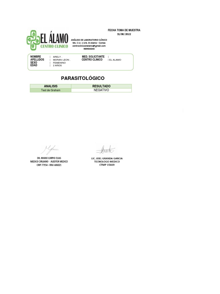 Formato de Test de Graham El Alamo | PDF