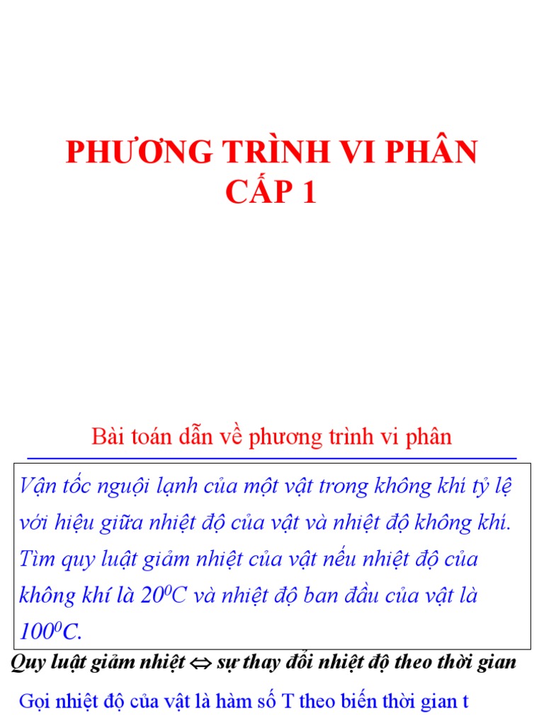 N06 - Phương Trình Vi Phân | PDF