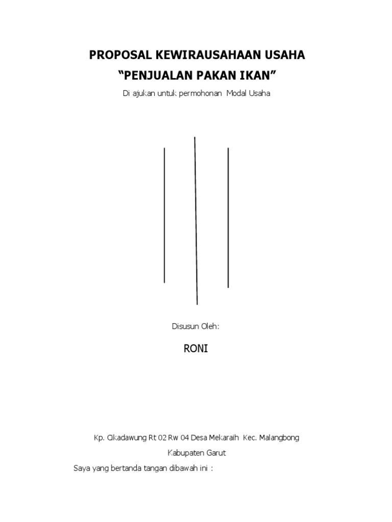 Proposal Pakan Ikan | PDF