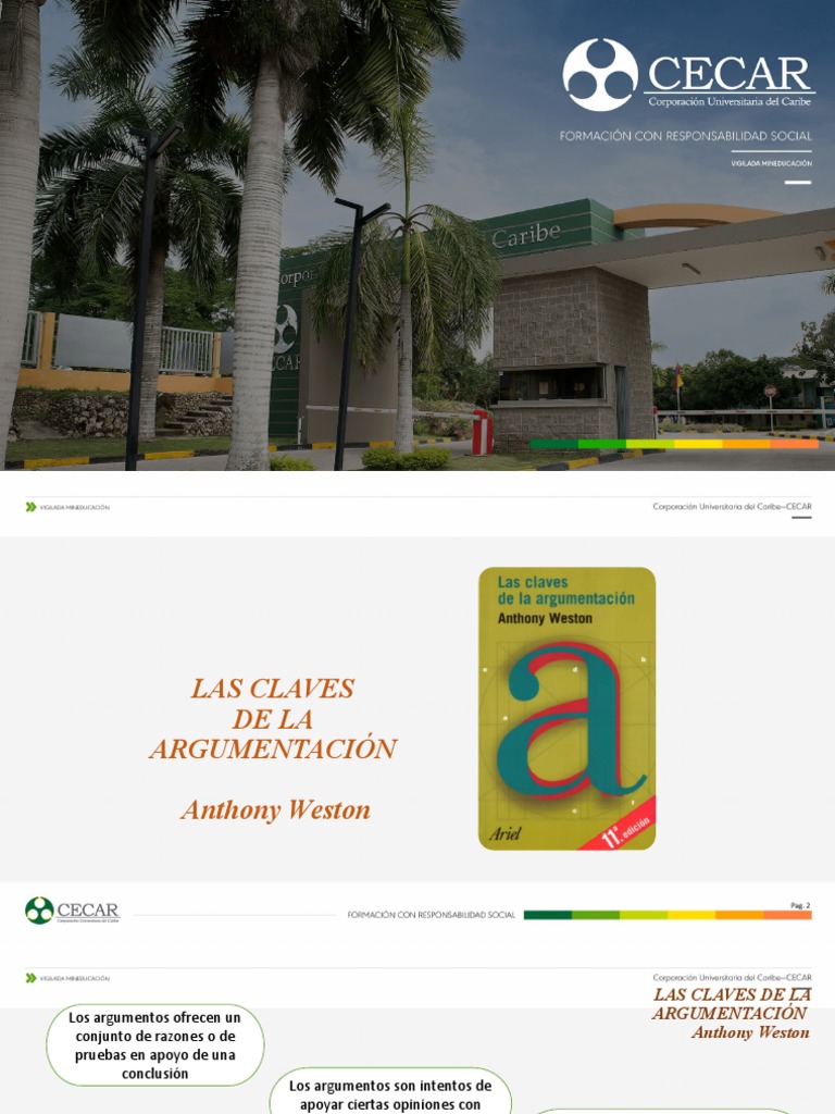 Presentación Las Claves de La Argumentación | PDF | Razonamiento ...