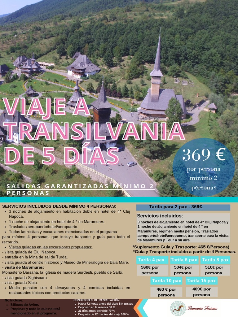 Transilvania de 5 Dias y 4 Noches | PDF | Rumania