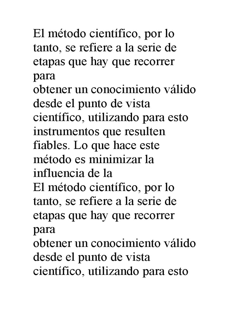 El Método Científico | PDF | Aprendizaje | Hipótesis