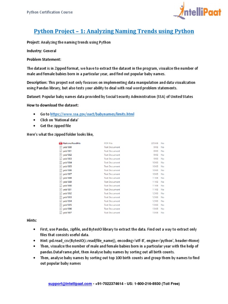 Python Project Naming Trend | PDF
