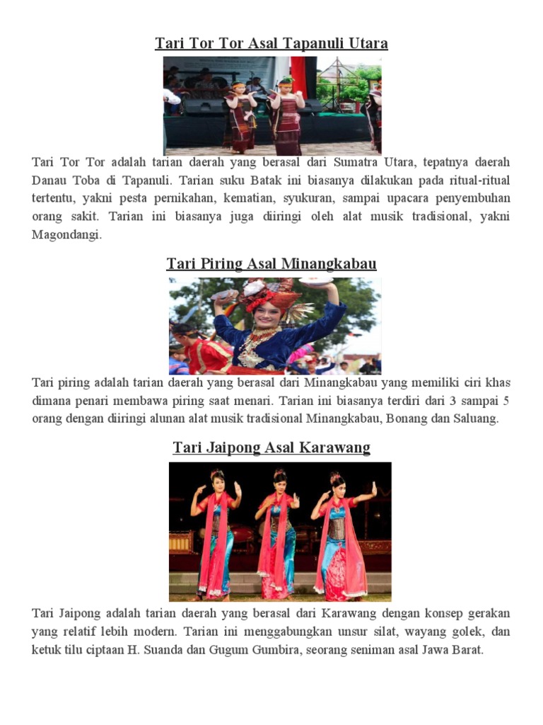 Tari Tor Tor Asal Tapanuli Utara | PDF
