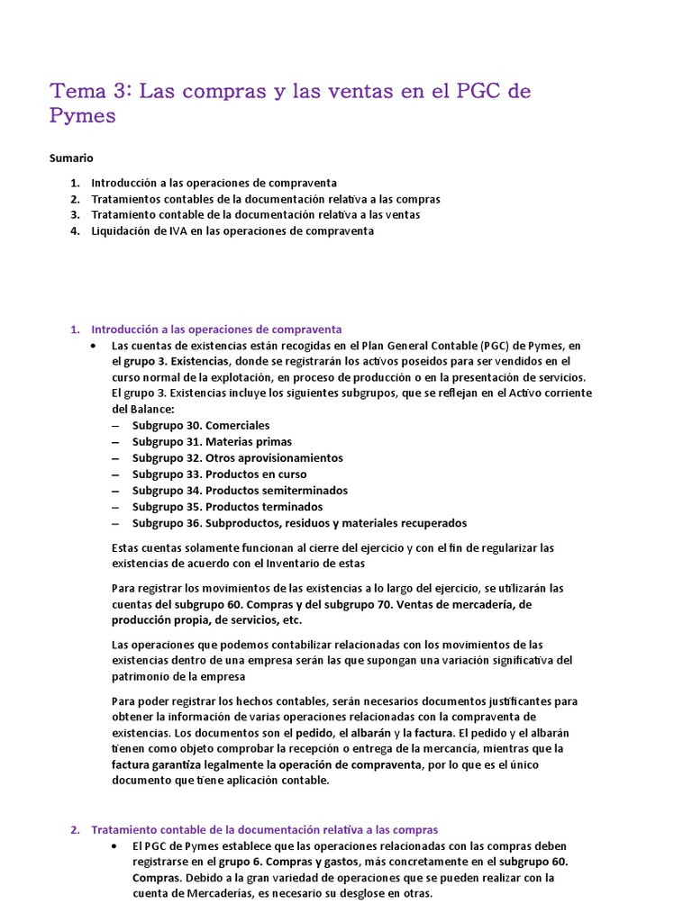 Tema 3 y 4 Contabilidad | PDF | Factura | Contabilidad