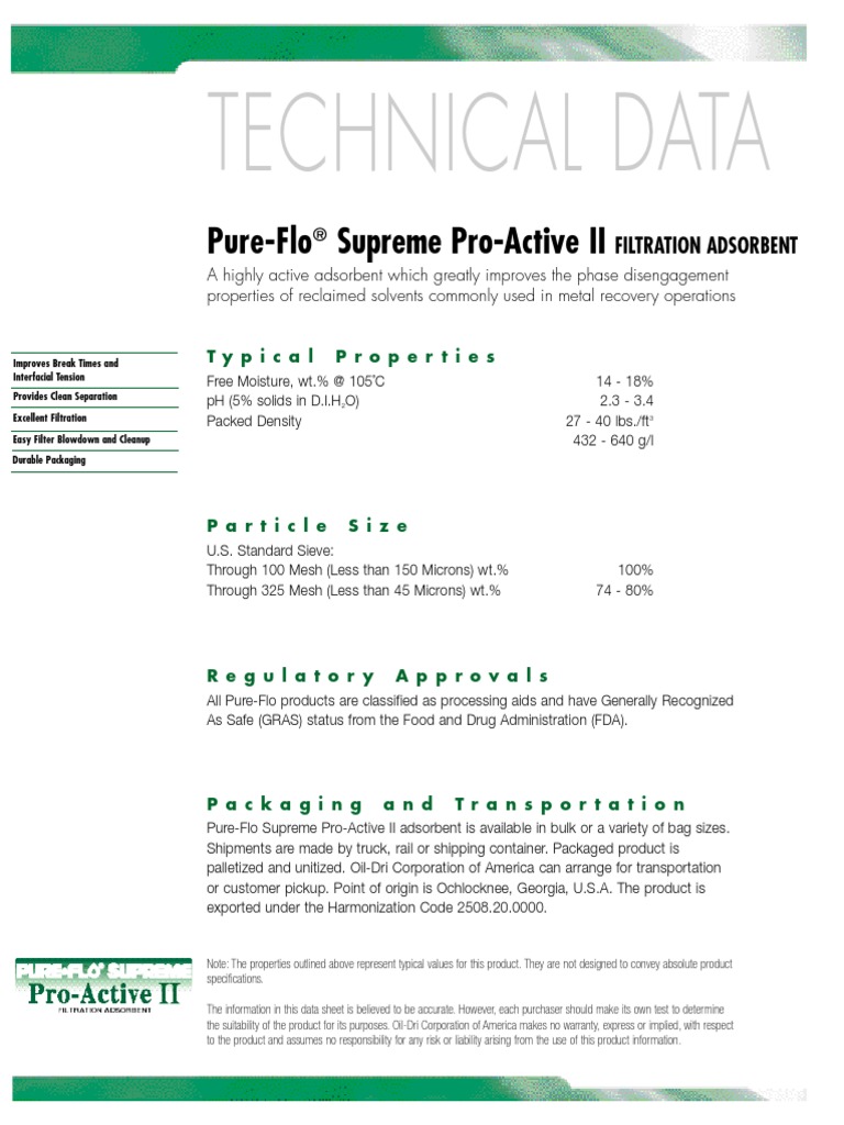 Pure Flo Supreme Proactive II | PDF | Filtration | Physical Sciences