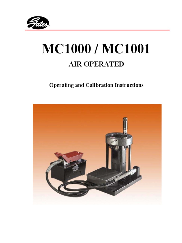 MC1000/MC1001 Crimping Machine Guide | PDF | Screw | Pump