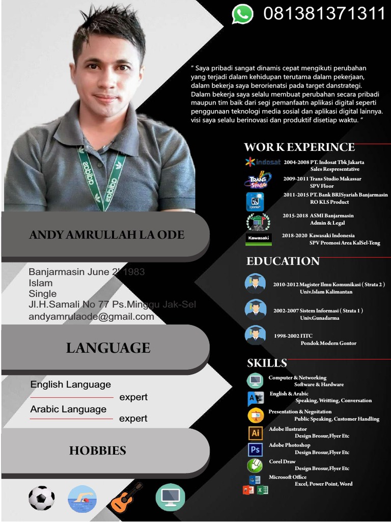 CV Andy Amrullah La Ode | PDF