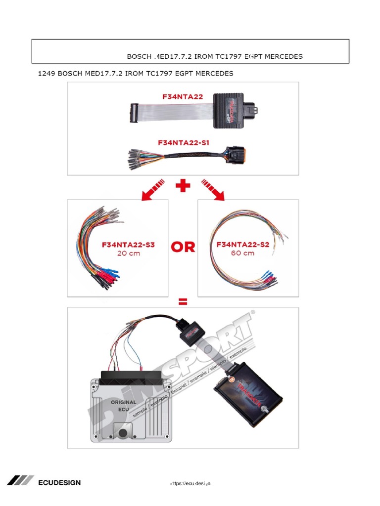Pinout Bosch MED17.7.2 Irom TC1797 Egpt Mercedes | PDF