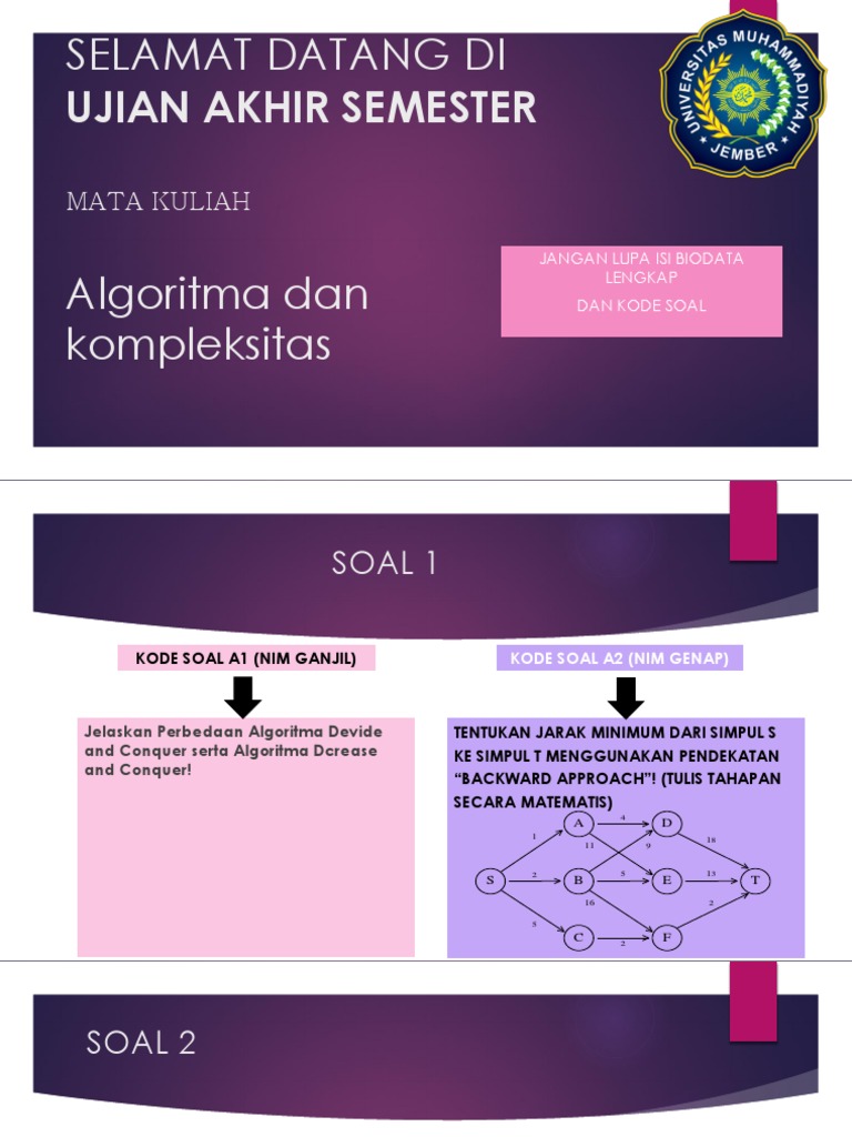 Uas Algoritma Dan Kompleksitas | PDF