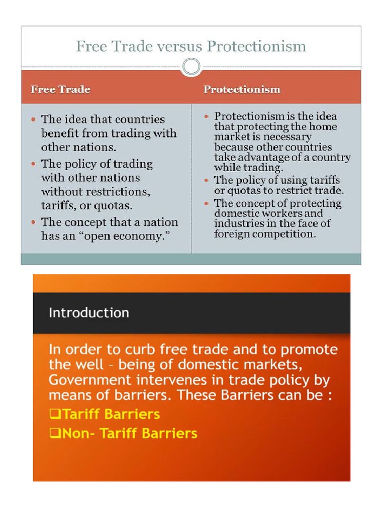 Free Trade Vs Protectionism | PDF