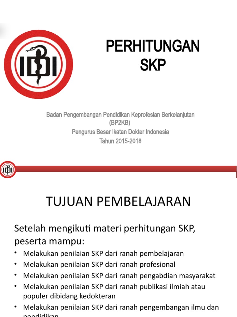 Panduan SKP untuk Dokter | PDF
