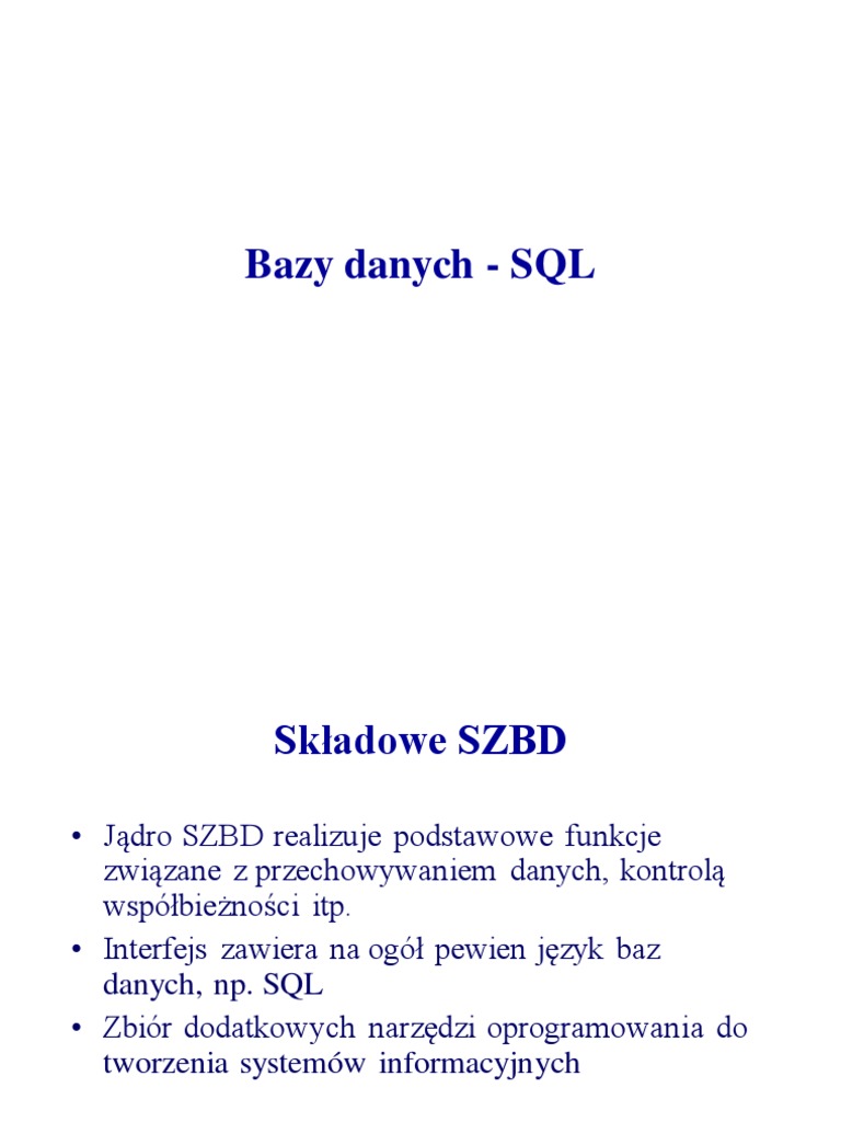 Materiały SQL | PDF