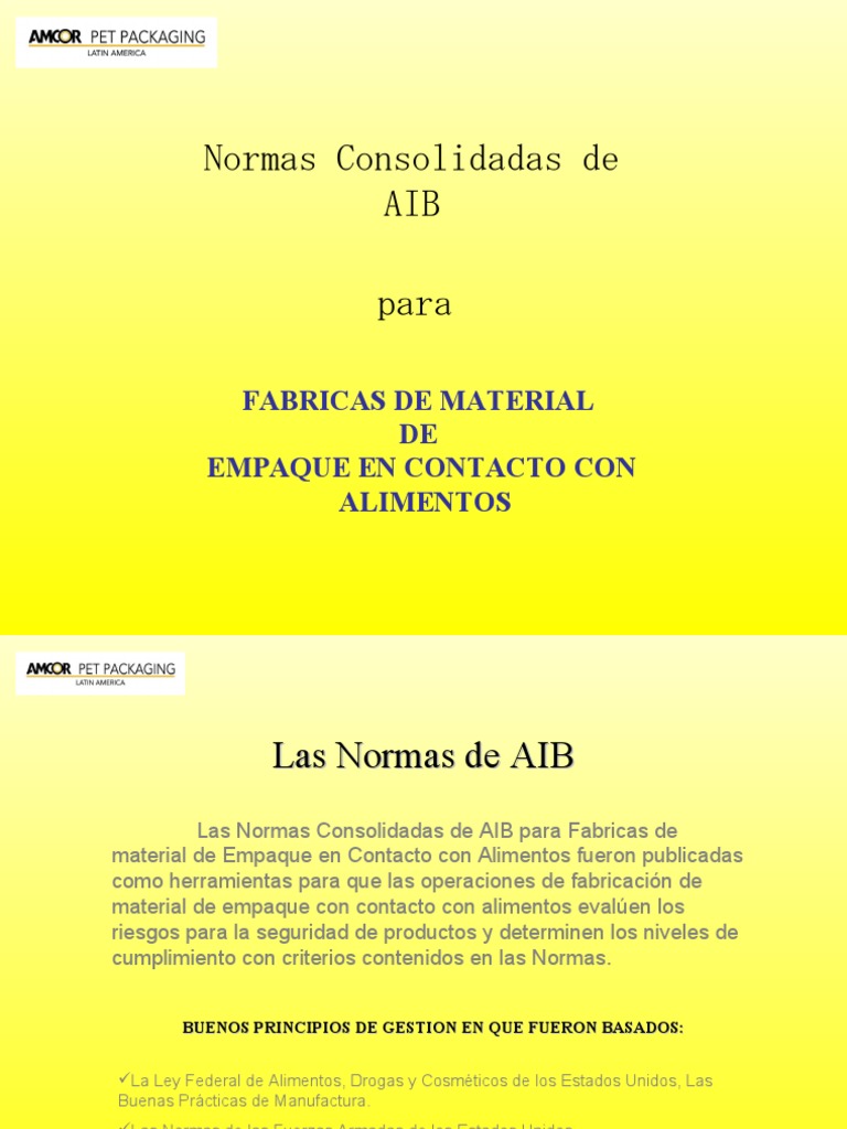 Normas Consolidadas de AIB | PDF | Alimentos | Plaga (organismo)
