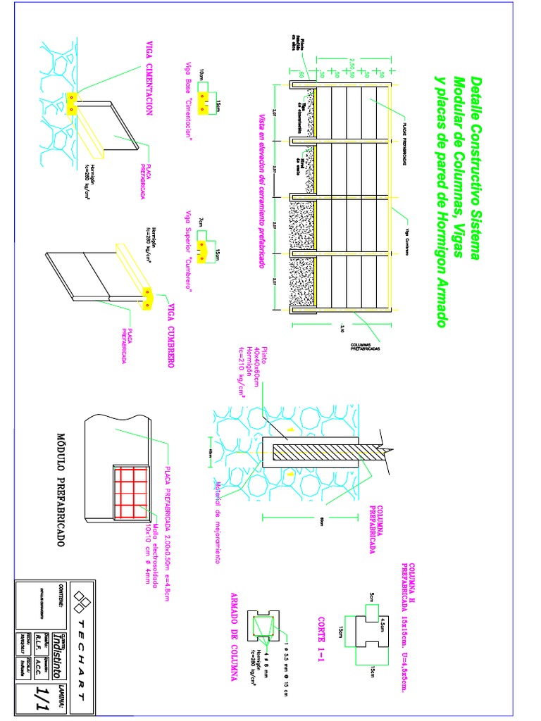 Detalles Cerramiento Prefabricado Techart | PDF