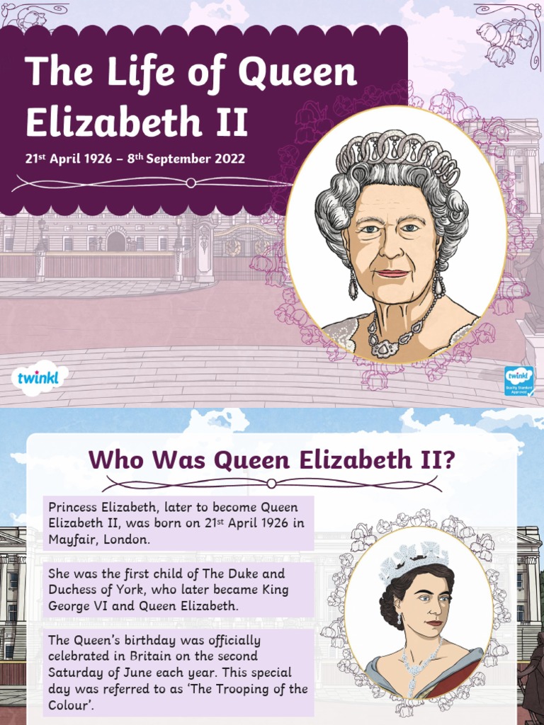 The Life of Queen Elizabeth II PowerPoint | PDF | Elizabeth Ii ...