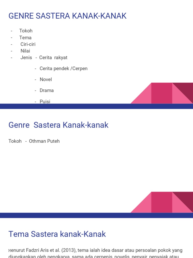 Genre Sastera Kanak-Kanak | PDF