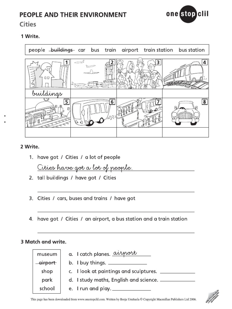 People and Their Environment - Cities - SWTN | PDF