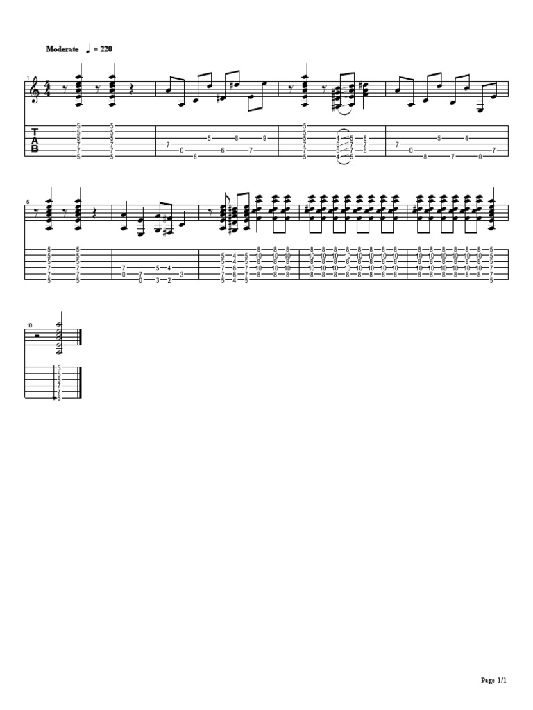 Modern Family Theme (Fingerstyle) | PDF
