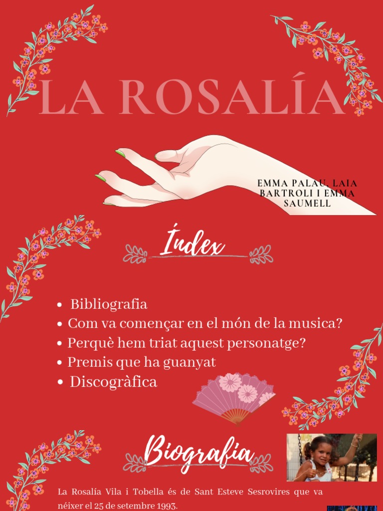 Expressió Oral de Català - La Rosalía | PDF