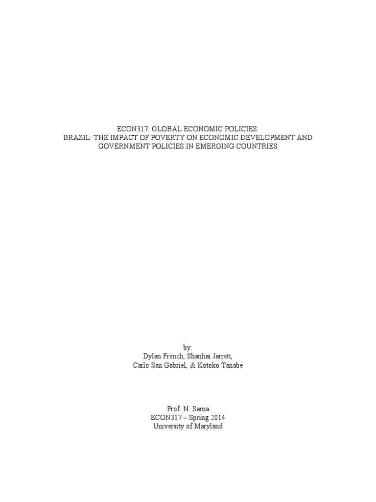 Econ 317 | PDF | Politics | Social Science