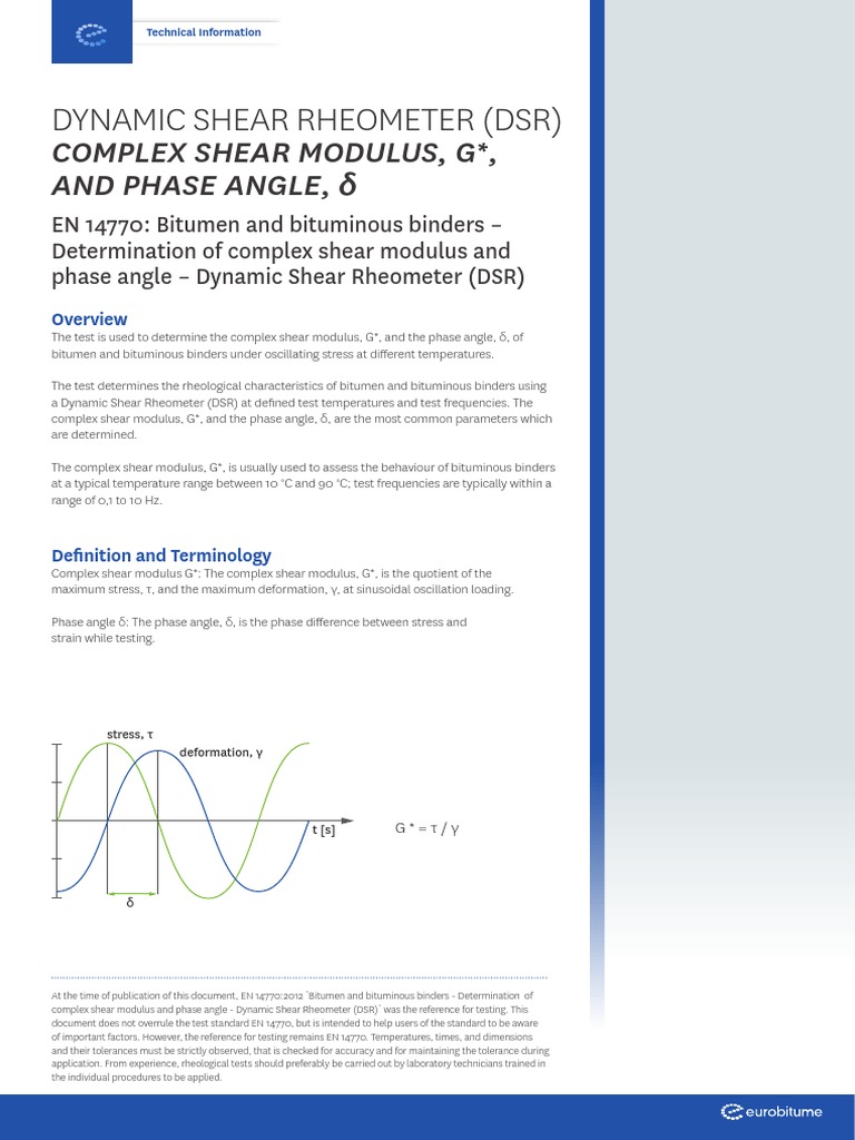 EB Technical Information DSR English | PDF | Viscoelasticity | Young's ...