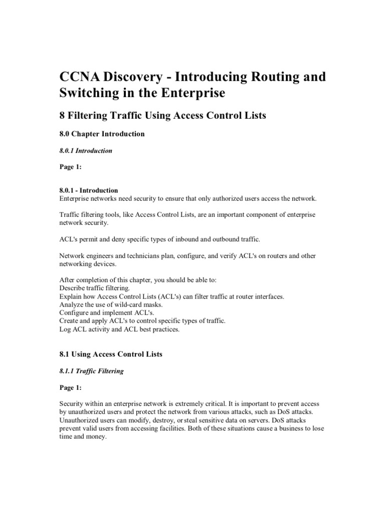 Ccna Discovery 3 Pdf Computer Network Router Computing