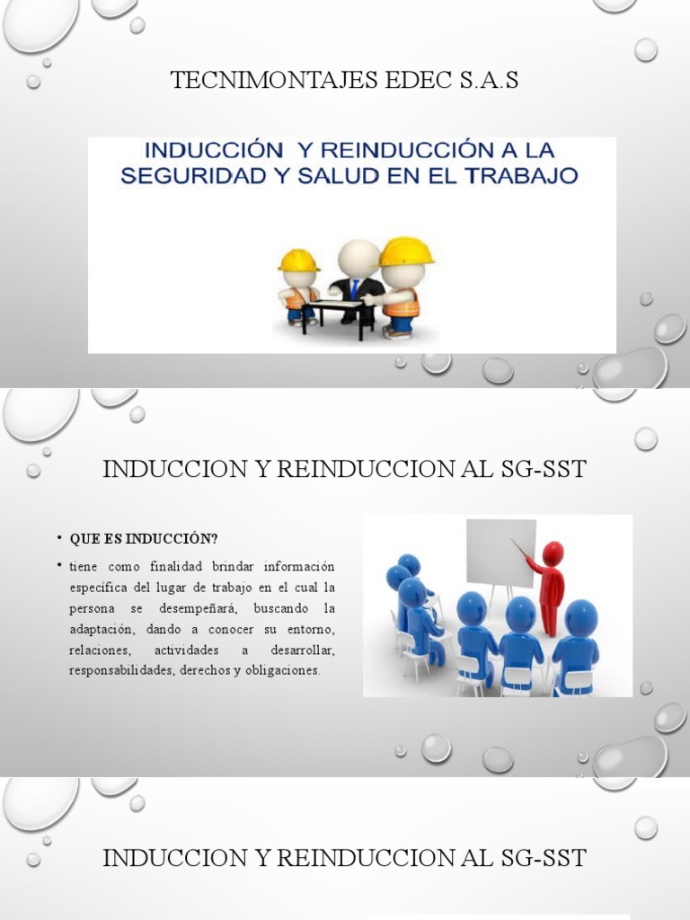 Inducción y Reinducción SG-SST | PDF