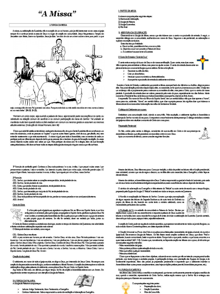 A Missa - Parte Por Parte | PDF | Missa (liturgia) | Eucaristia