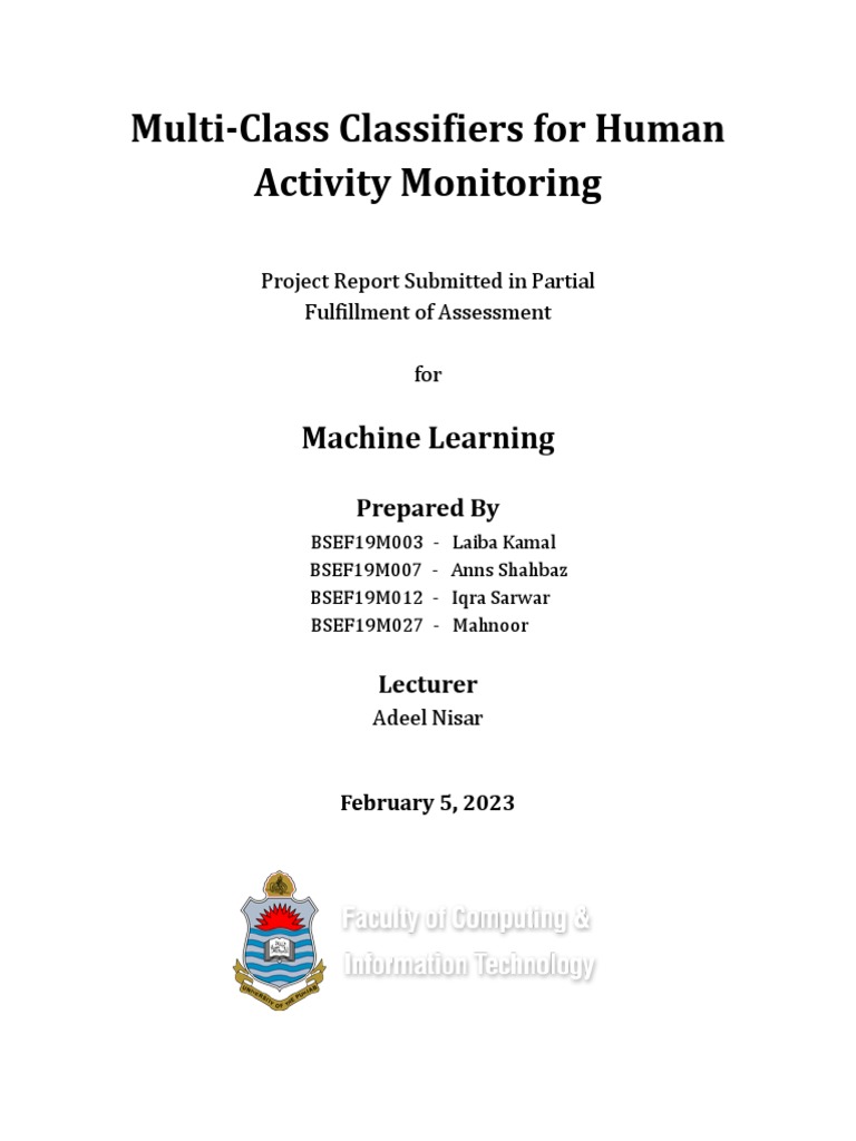 Human Activities Classifier Using SVM | PDF | Support Vector Machine | Wavelet