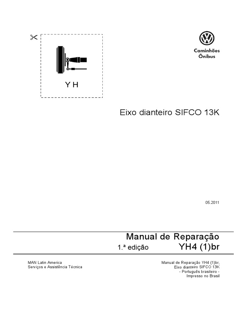YH4 (1) - Remoção e Instalação Eixo Dianteiro SIFCO 13K | PDF
