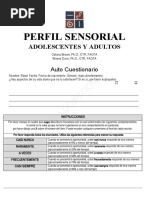 Cuestionario Perfil Sensorial de Winnie Dunn | PDF | Las emociones | Naturaleza