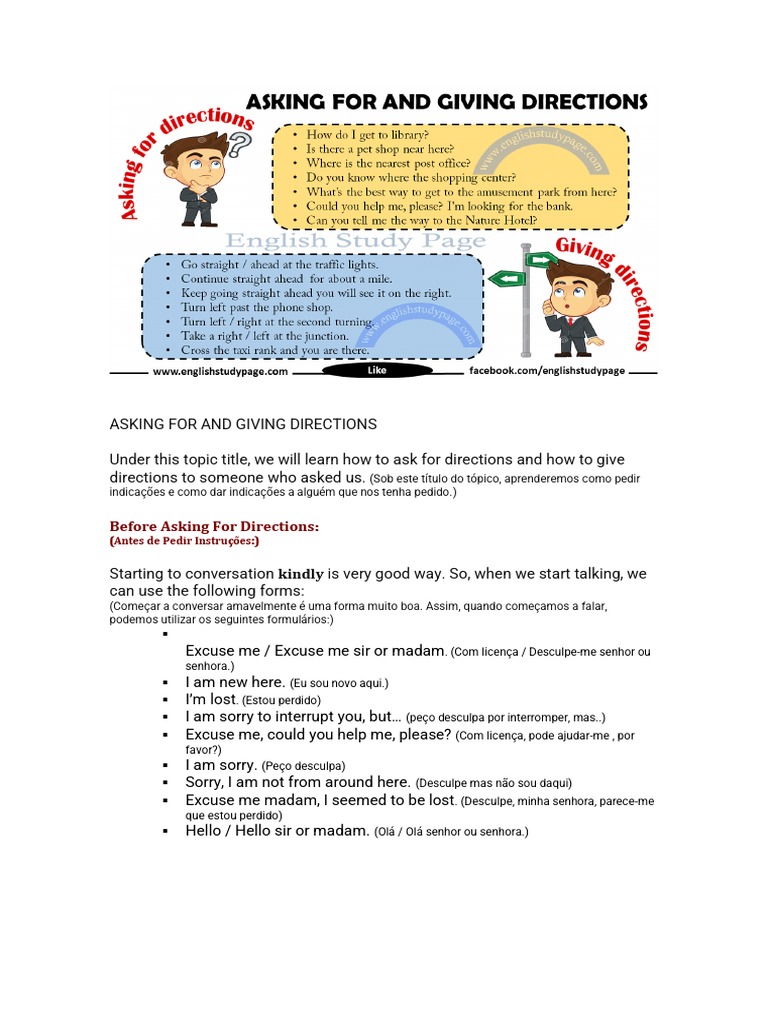 Asking For and Giving Directions | PDF | Transport Infrastructure | Routes