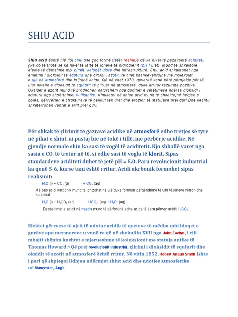 Shiu Acid | PDF