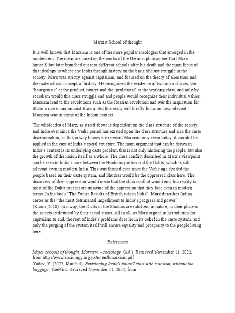 Marxism and India's Caste Struggle | PDF | Marxism | Karl Marx