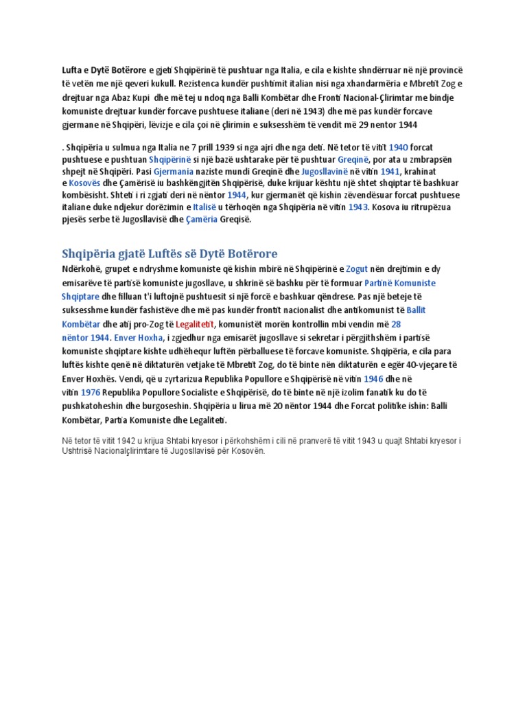 Lufta e Dytë Botërore | PDF