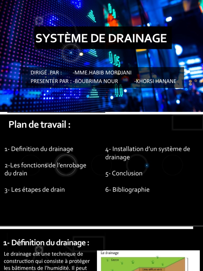 Système de Drainage | PDF | Drainage | Tuyau