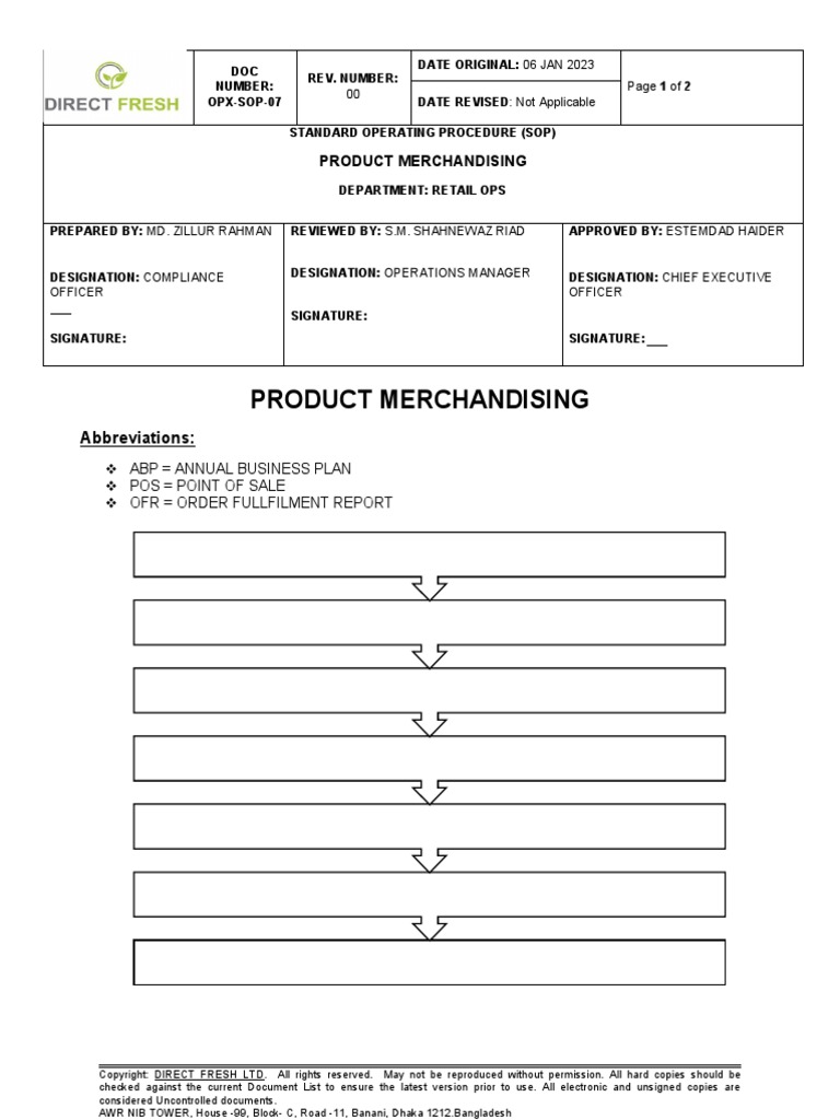 Product Merchendising | PDF | Merchandising | Business Process
